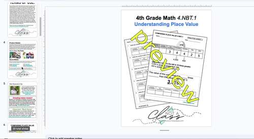 Understanding Place Value 4.NBT.1 | 4th Grade Math Practice Worksheets