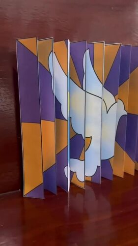 Peace Day Craft Agamographs Project & Coloring pages | Bulletin Board