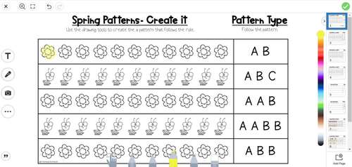 Seesaw Patterns- Spring themed by Created by Chelsea | TPT