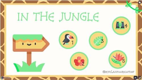 In the jungle - INTERACTIVE ACTIVITY PACK by My classroom corner