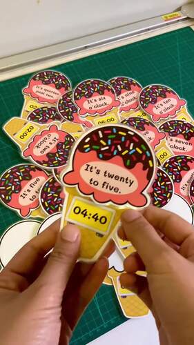 Time Match Ice Cream Game | Learn to Tell the Time in British English