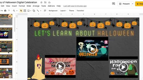 Halloween Digital/Virtual Celebration on Google Slides™ by CabsClass