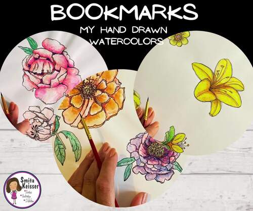 Circle Bookmarks Printable Affirmations Florals Cards, Gift Tags ...