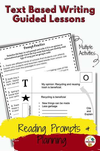 FSA Text Based Writing and More | Planning and Understanding Writing ...