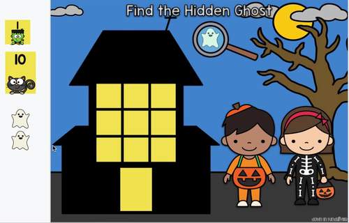 Digital Number Sense Game- Halloween Distance Learning by Down in ...