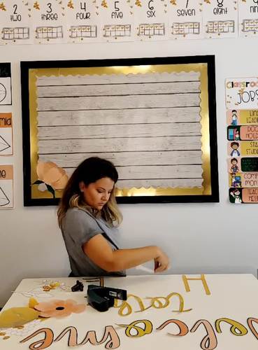 Bulletin Board Lettering Pack - Neutral BOHO BEE | Boho Classroom Decor