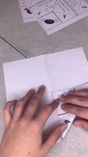 Halloween Activities Fortune Teller Game by Siana's World | TPT