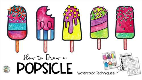 how to draw ice pops