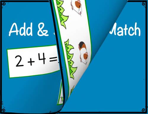 Pets Addition & Subtraction 0-10 Number Sentence Match | TPT