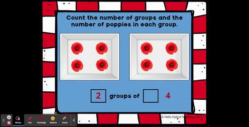 Remembrance Day Math - Beginner Multiplication and Division | TPT