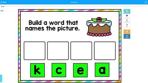 Building CVCe Words Long a Edition | Boom Cards™ | Distance Learning