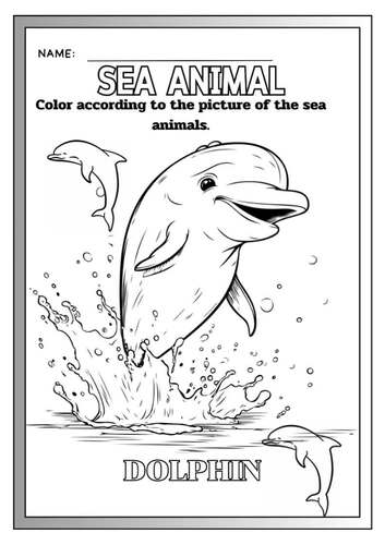 Color sea animals by tippayarat suphpon | TPT