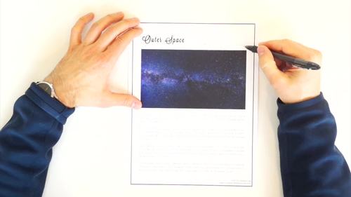Outer Space - Worksheet & Questions - 100% Editable by Creative Lab