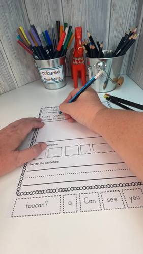 Kindergarten literacy centers and morning work animal sight word ...