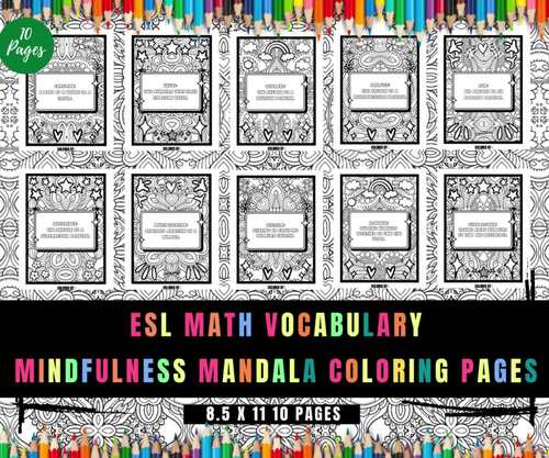 ESL Math Vocabulary, Decorations Saying, Word Wall, No Prep | TPT