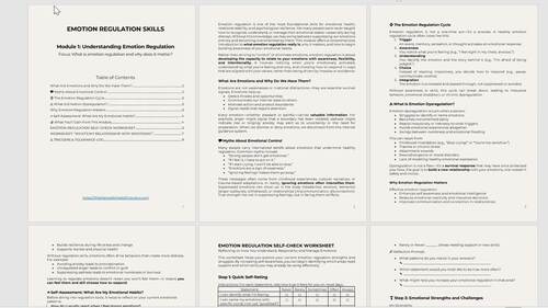 Emotion Worksheet for Therapy and Mental Health Support Self-Awareness ...