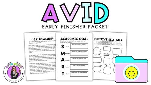 AVID Early Finisher Activity Packet - Includes WICOR Skills by AVID Nerds