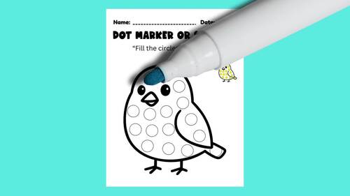 Pet Animals Dot Marker & Dot Sticker Worksheets | Bingo Dauber Coloring ...