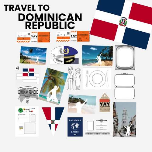 Travel to DOMINICAN REPUBLIC! – Printable Pretend Travel Activity for Kids