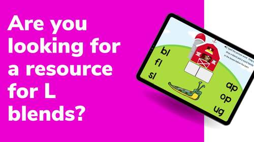 L Blends Boom Cards Digital Phonics Game by Fiddleheads | TPT