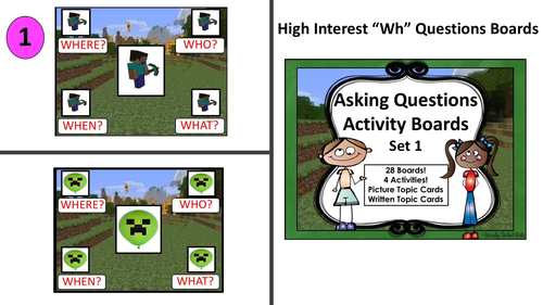 WH QUESTIONS MEGA Bundle! | Differentiated Activities and Visuals