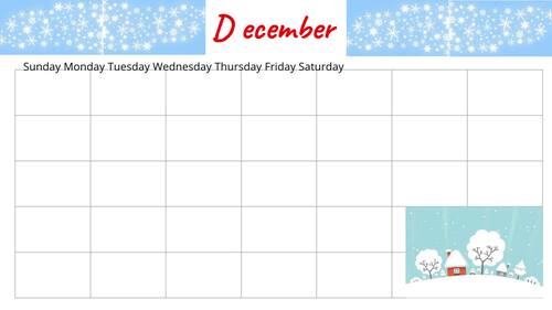 Editable Calanders Option 2 by The TeacherChronicles | TPT