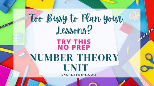 Number Theory Unit Greatest Common Factor And Least Common Multiple