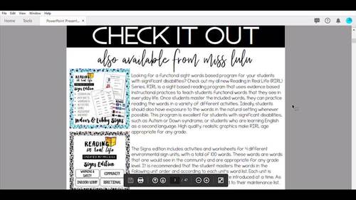 Indoor & Lobby Environmental Sign Task Cards by Miss Lulu | TPT