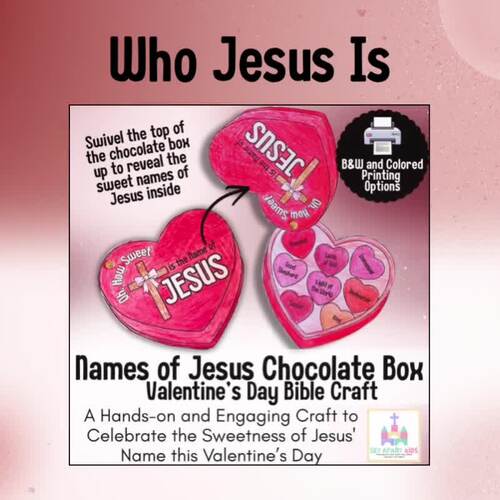 Valentine’s Day Bible Crafts for Kids | Jesus Loves You Craft Bundle