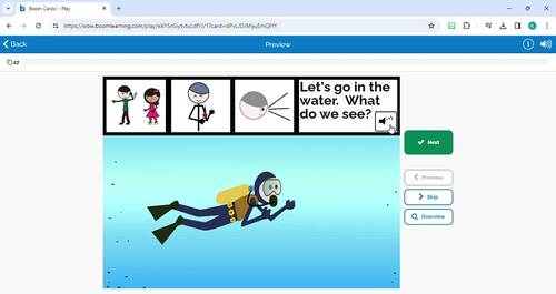 Go Scuba Diver Interactive Language Activity | TPT