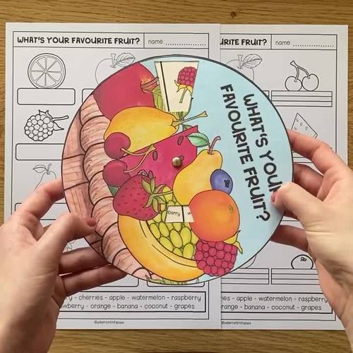 FRUITS - Vocabulary Wheel by My Teaching Factory | TPT