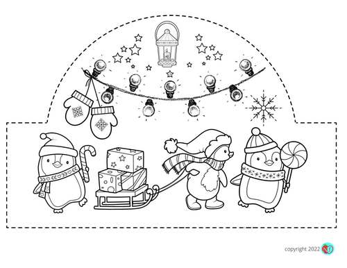HAPPY HOLIDAYS HATS | COLOR CUT + PASTE HAT ACTIVITY | MAKE HOLIDAY HATS