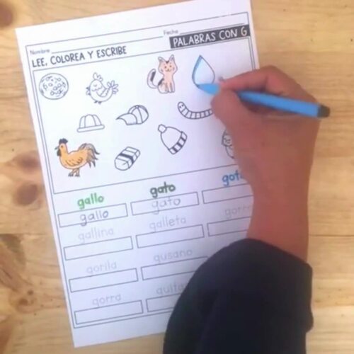 50 % off Lectura y escritura de palabras hojas de trabajo Spanish Word Work