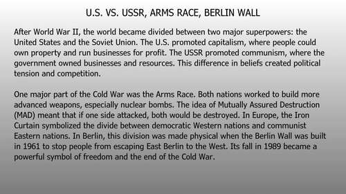 World History Unit 8: Cold War & Decolonization by The Authentic Educator