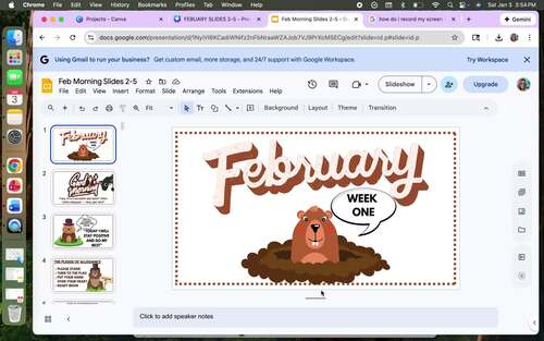 Morning Meeting Winter Daily February Themed Morning Meeting Slides ...