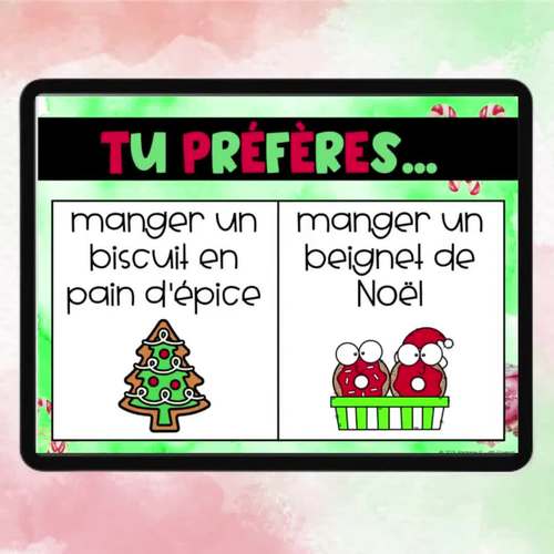 Tu préfères... Noël | French Christmas Would You Rather? | TPT