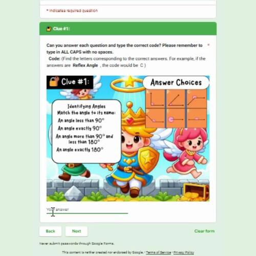 Royal Angle Rescue | Angles Digital Escape Room Math Game | Digital and ...