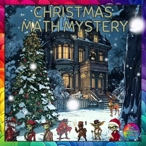 Christmas Math Activity | 1st Grade | Fun Review | Escape | Mystery | CSI