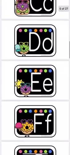 No-Prep Classroom Labels and Bulletin Board Posters- Donut Theme- Back ...