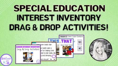 Career Interest Inventory Activity for IEP data | Find your students ...