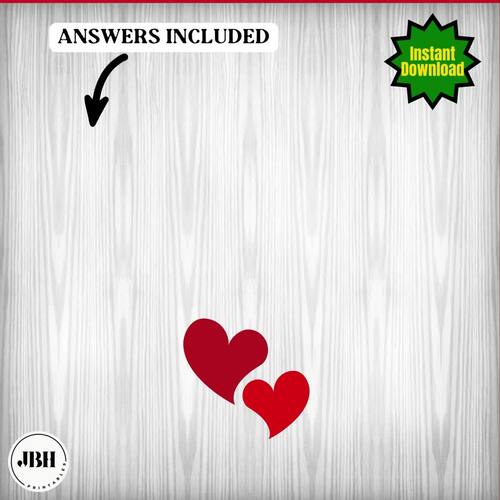 Valentine MINI Bundle - Riddle Me This, Famous Couples, Candy Match