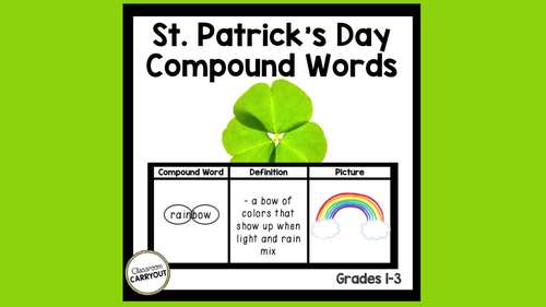 Compound Words SAINT PATRICK'S DAY Mini by Classroom Carryout | TpT