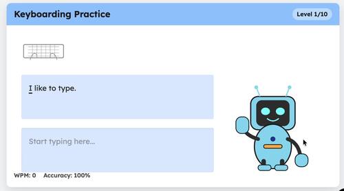 Daily Keyboarding Practice Game for Google Sites | Typing & Digital ...