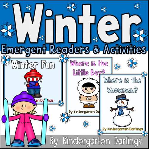 Winter Printable Activities and Emergent Readers for Kindergarten and 1st