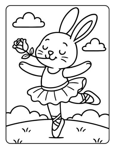 Ballerina Animals Coloring Pages | 45 Fun Dance-Themed Animal Activity ...