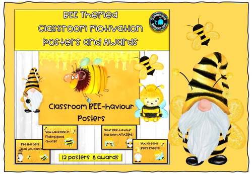 Behaviour Posters and Awards-Bee Themed by Oceanview Resources | TPT