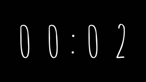 30 WHIMSICAL (B) Video Countdown Timers - For PowerPoint, Slides, Keynote