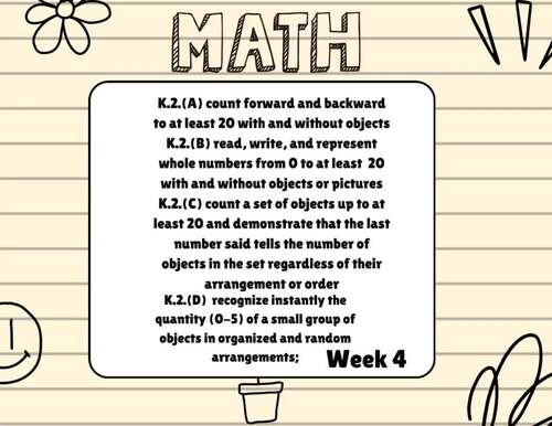 Kinder Interactive Math Routines/Week 4 (Editable Canva Template)