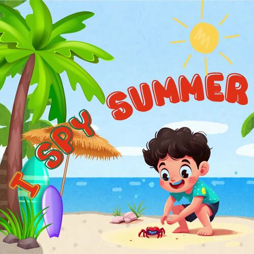 I Spy Summer Worksheet | Fun Beach-Themed Counting Activity for Kids