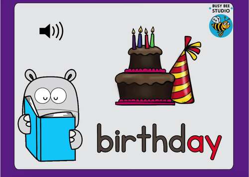 Long A Boom Cards with Audio | AY words by Busy Bee Studio | TPT